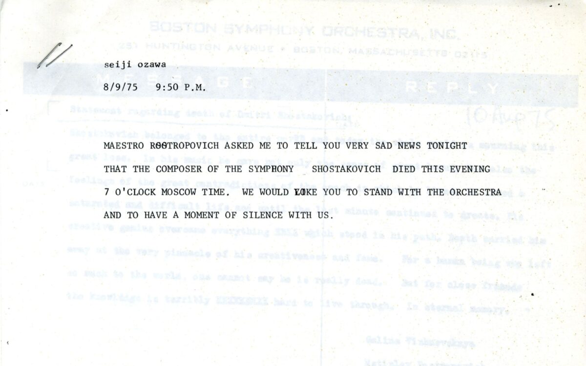 BSO | Shostakovich and the BSO