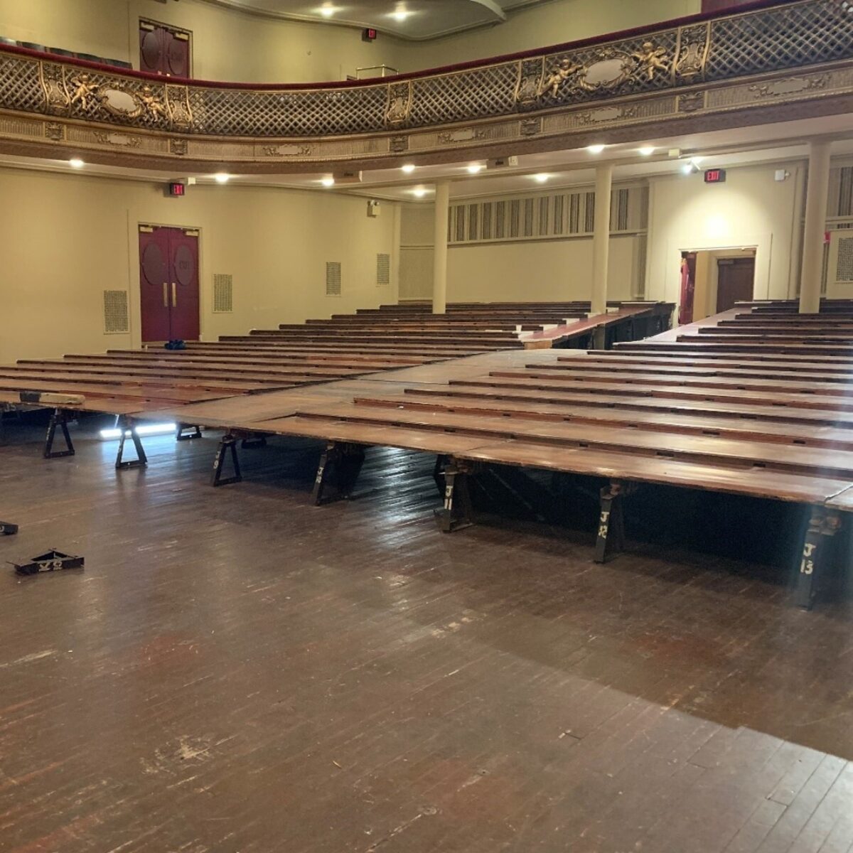 BSO | Metamorphosis in Symphony Hall: The Removable Raked Flooring