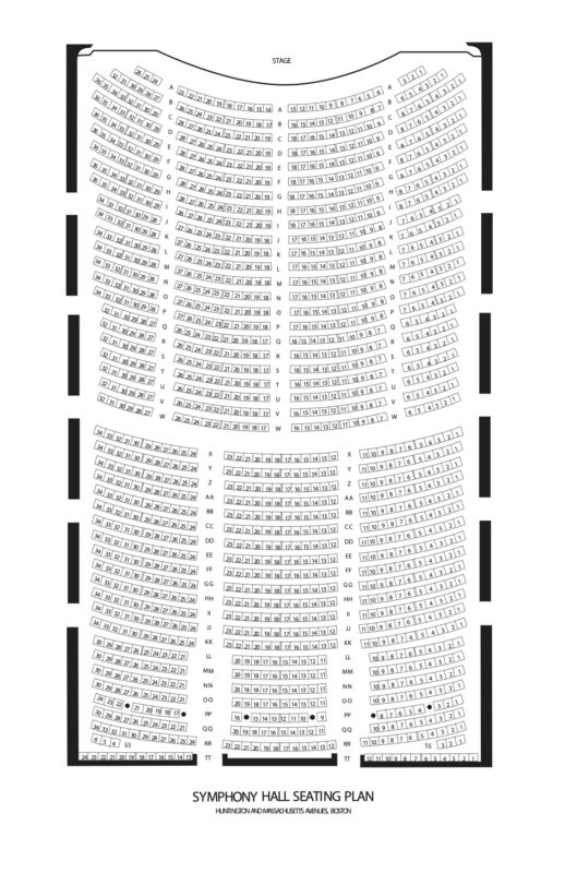 BSO | Symphony Hall Building Maps and Seating Charts
