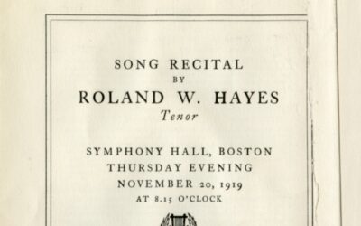 BSO | A Century of Song: Roland Hayes and the Boston Symphony…